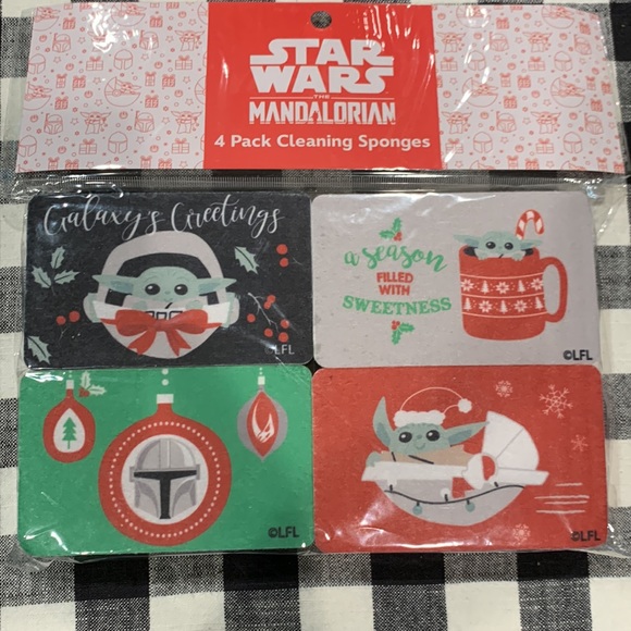 Disney | Kitchen | Disney Star Wars The Mandalorian Baby Yoda Cleaning ...